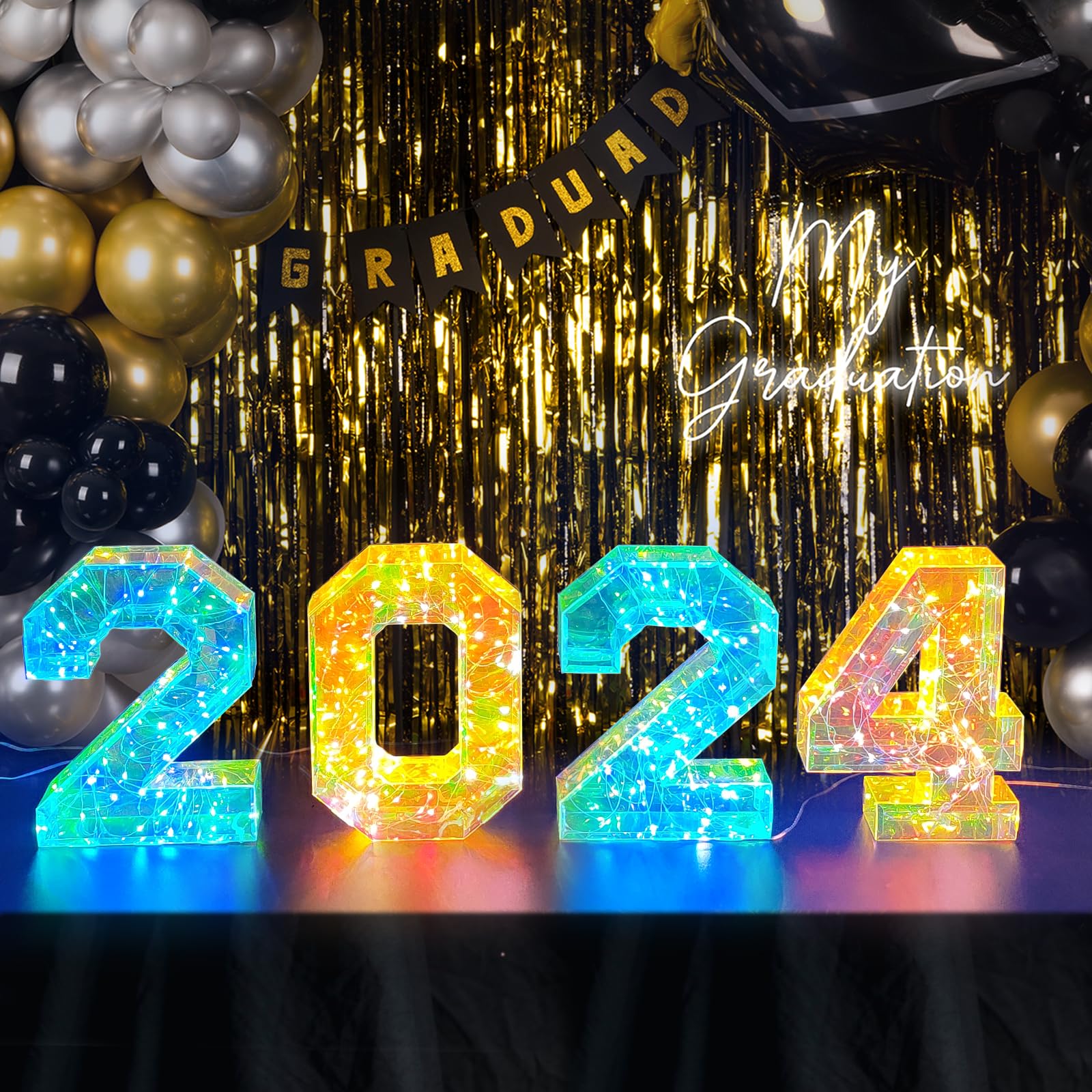 Snapklik.com : DAZONGE Graduation Decorations Class Of 2024-4 LED ...