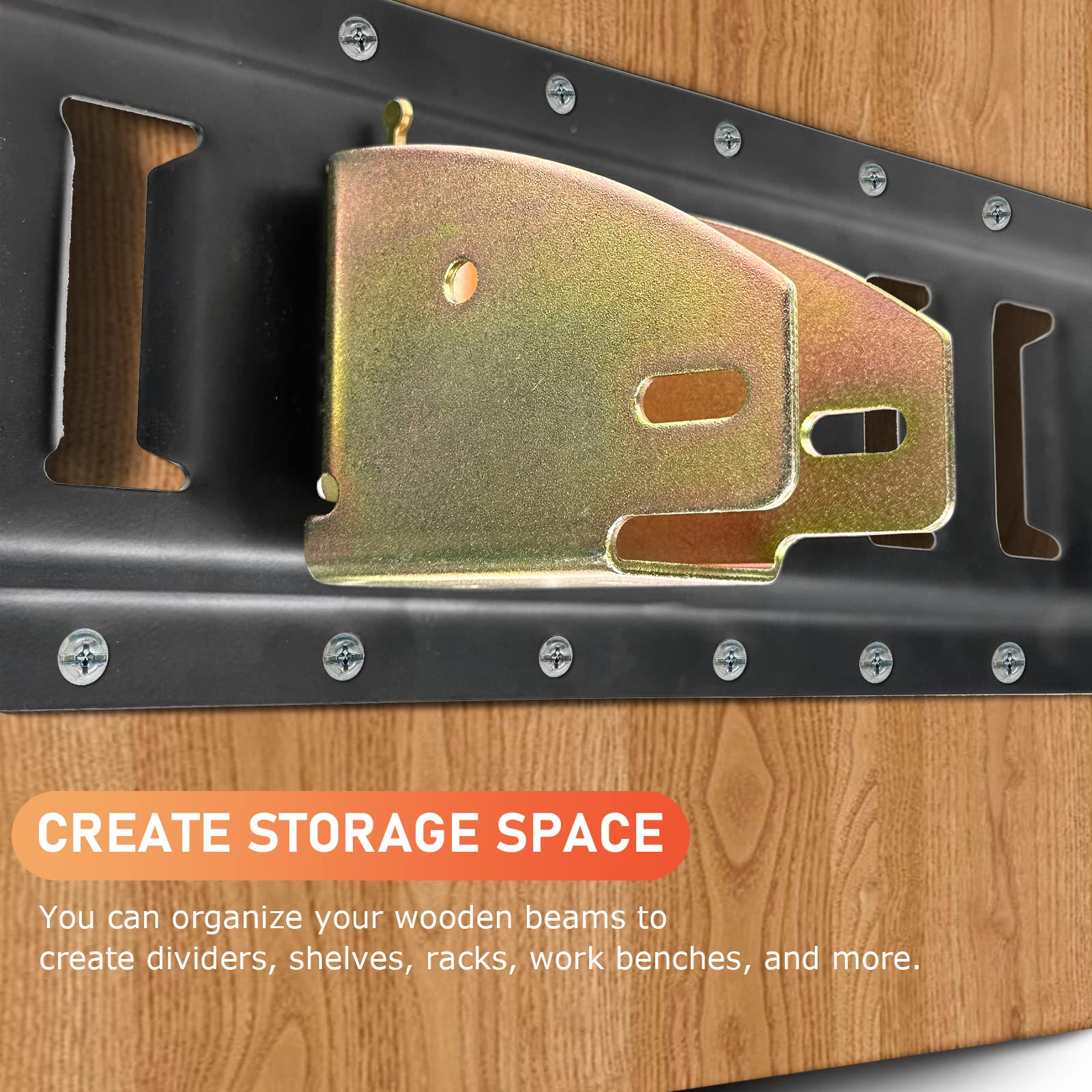 Snapklik.com : 10 Pack E Track Wood Beam Socket Fittings,E Track Beam ...