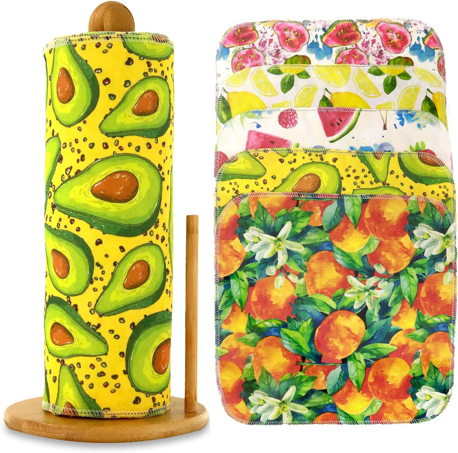 Amazon.com: ROGITU 25 Pack Reusable Paper Towels, Paperless Towels Roll ...