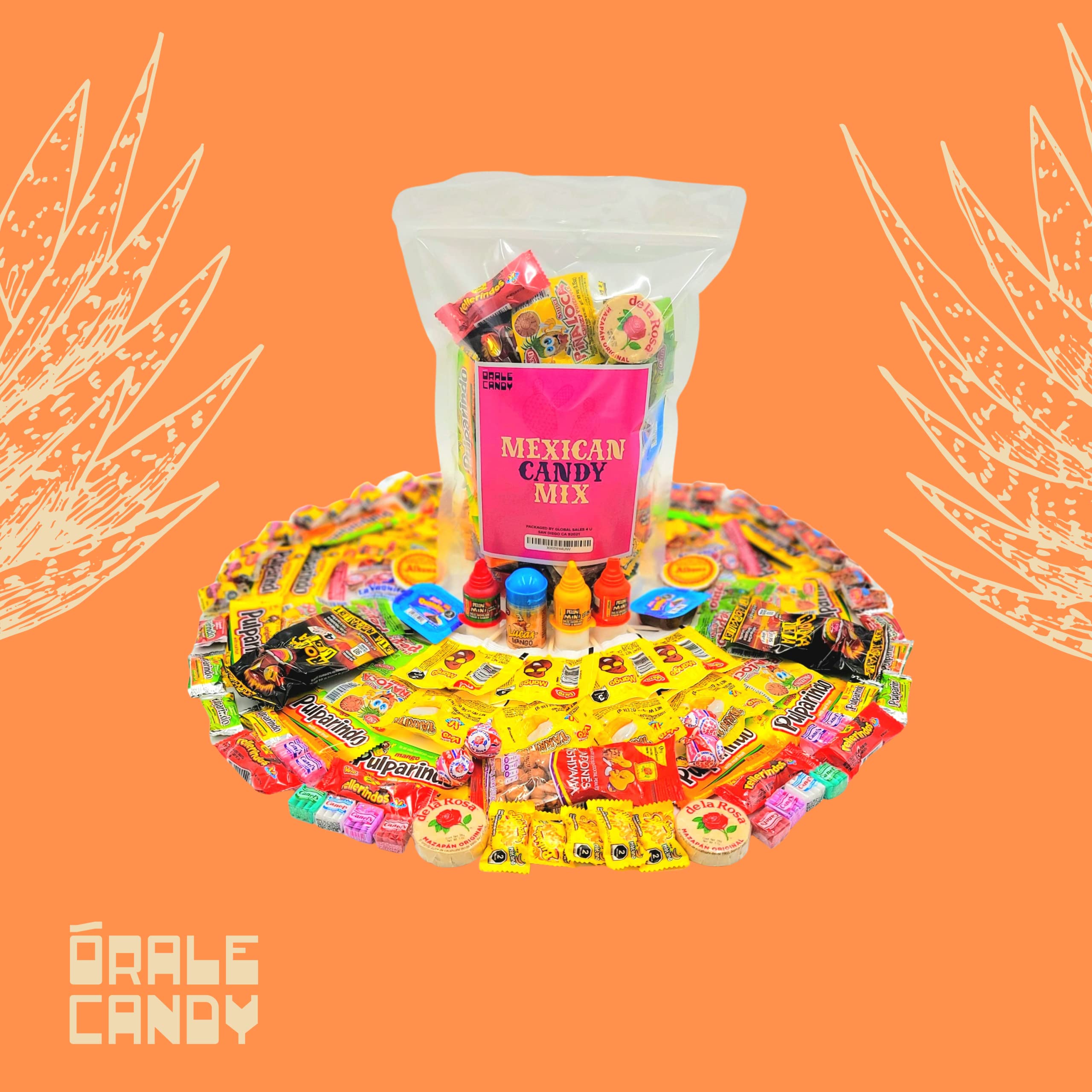 Mexican Candy Mix Assortment, Dulces mexicanos, Includes Lucas tamarind ...