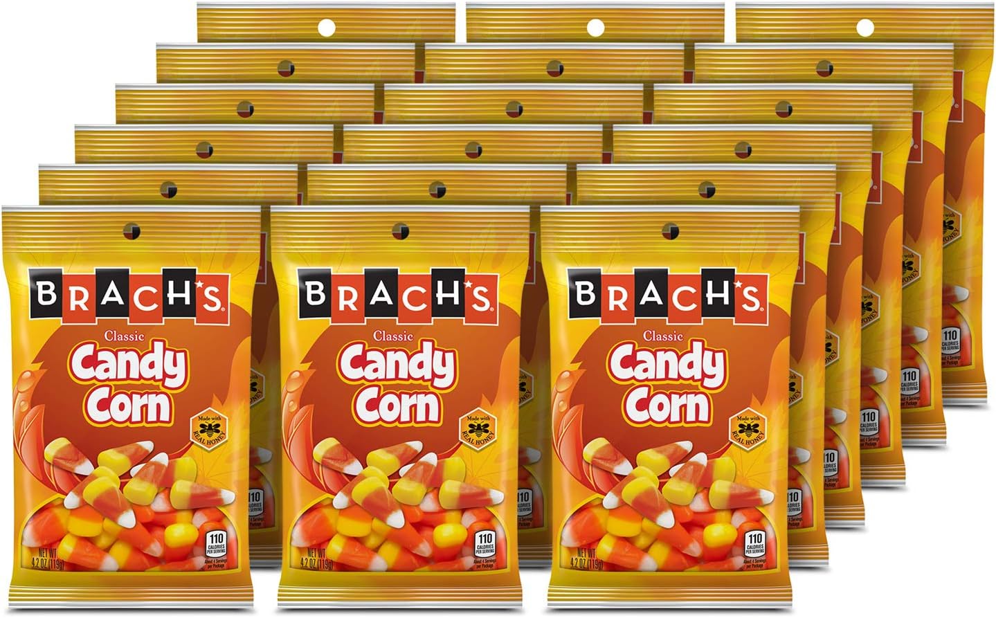 Amazon.com : Brach's Classic Candy Corn Trick or Treat Packs, 60 Mini Pouches : Grocery ...