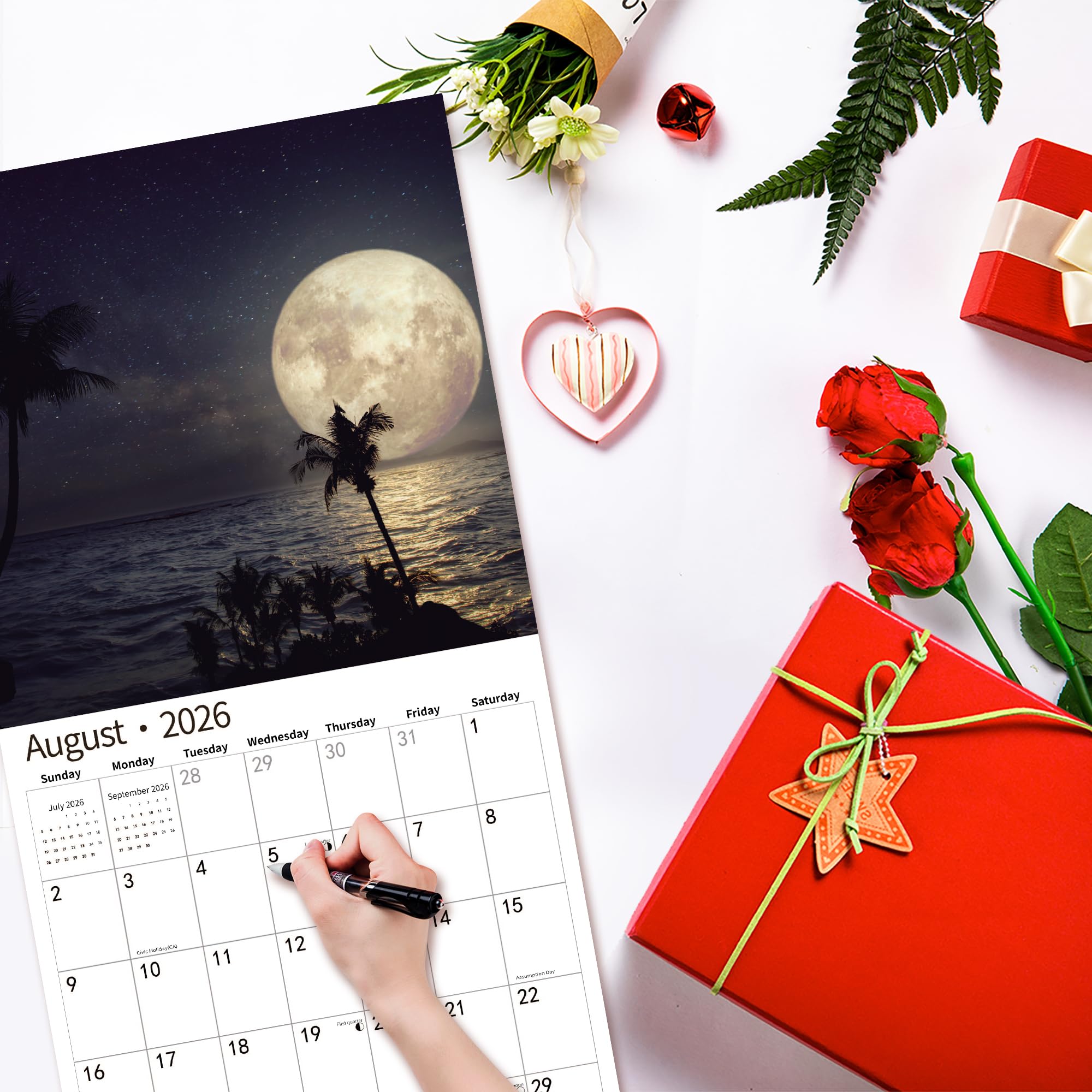 Wall Calendar 2025-2026 2025-2026 Desk Calendar - 18 Months Calendars ...