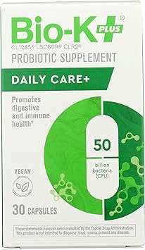 Amazon.com: Bio-K Plus, Dailycare 50 Billion Probiotics, 30 Count ...