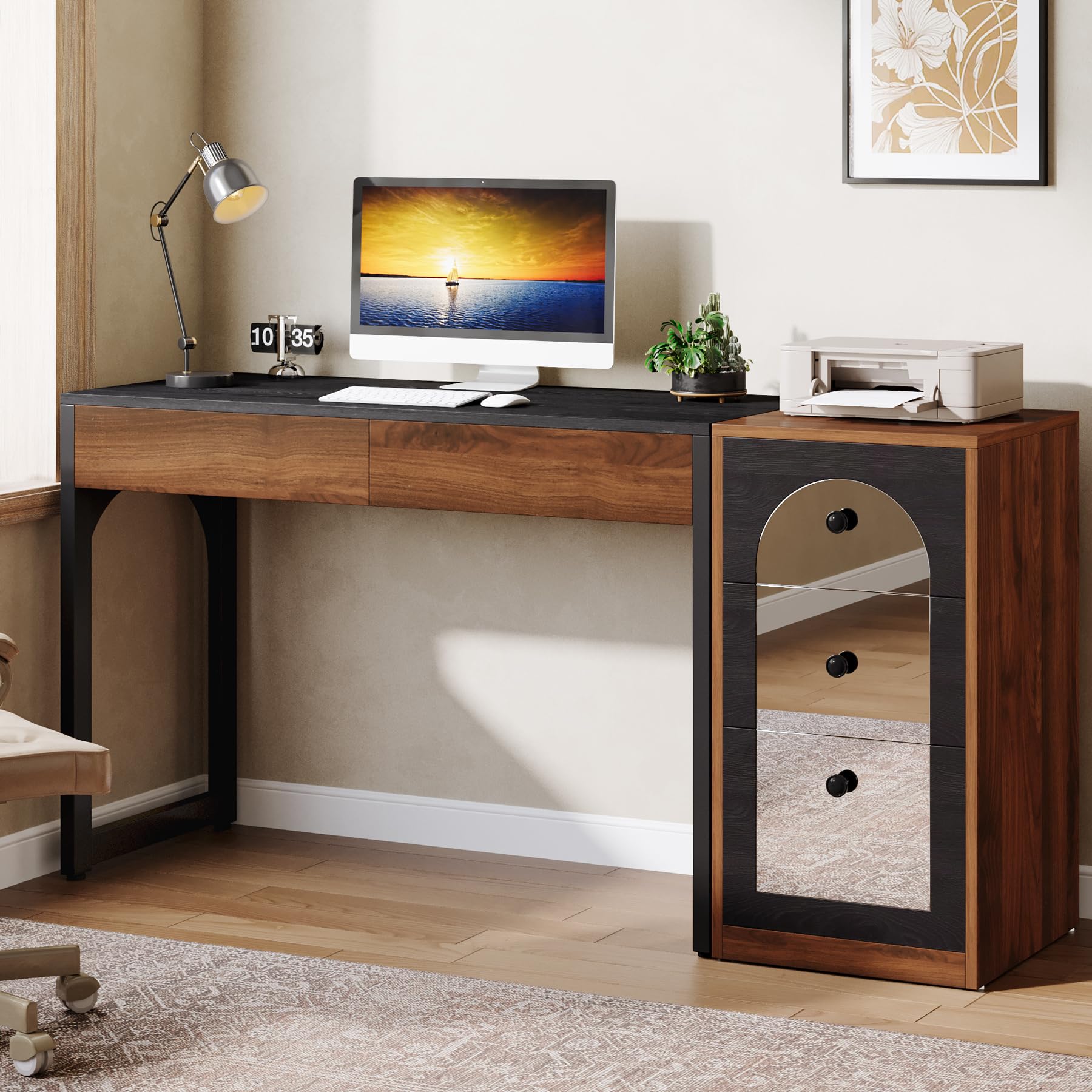 Amazon.com: Tribesigns 40 Inches Computer Desk, Modern L Shaped Office ...