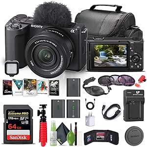 Amazon.com : Sony Alpha ZV-E10 II Mirrorless Camera with 16-50mm Lens (Black) (ZVE10M2KB) + 64GB ...