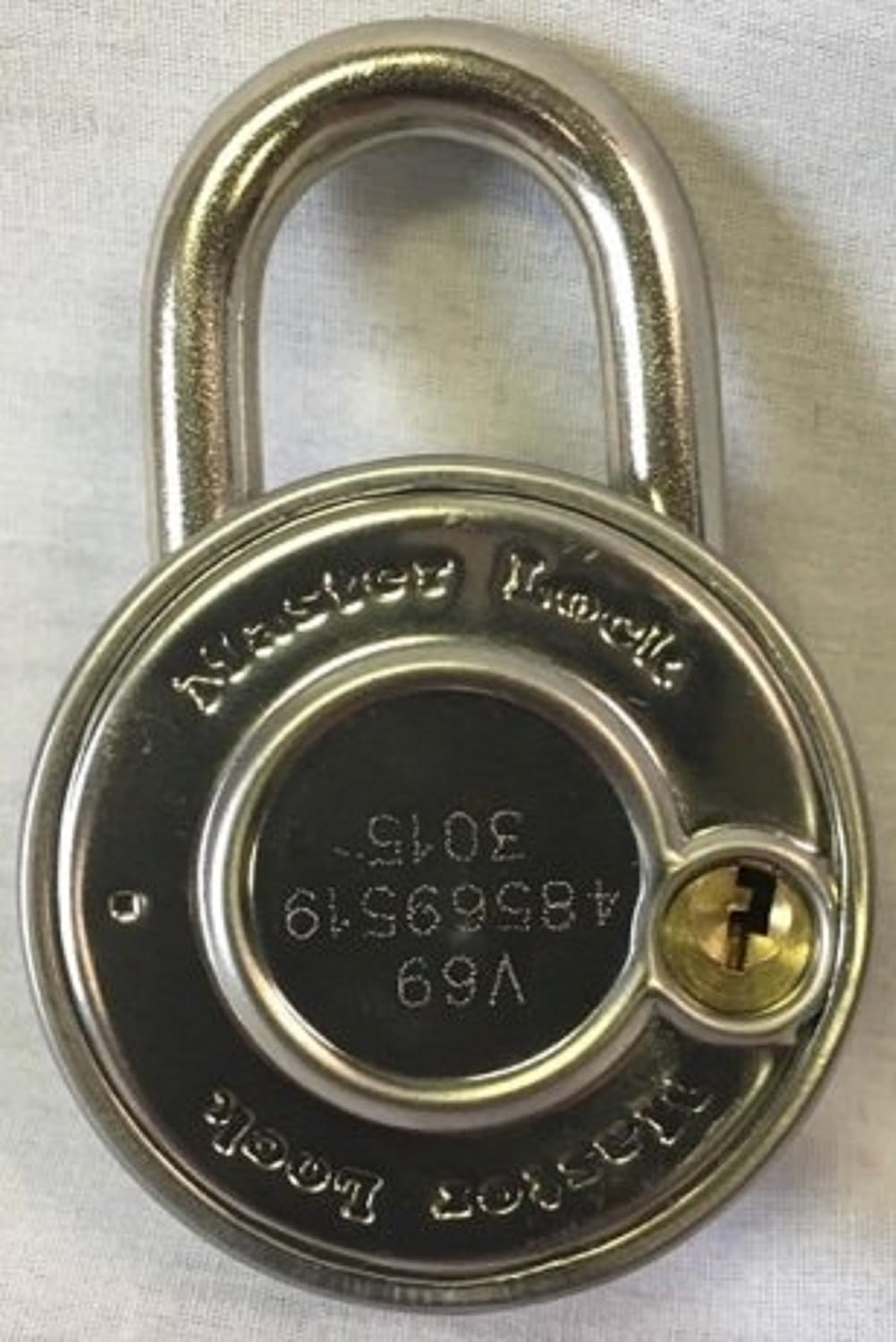 Master Lock Combination Stainless Steel Padlock w/Key Cylinder 1-7/8 ...