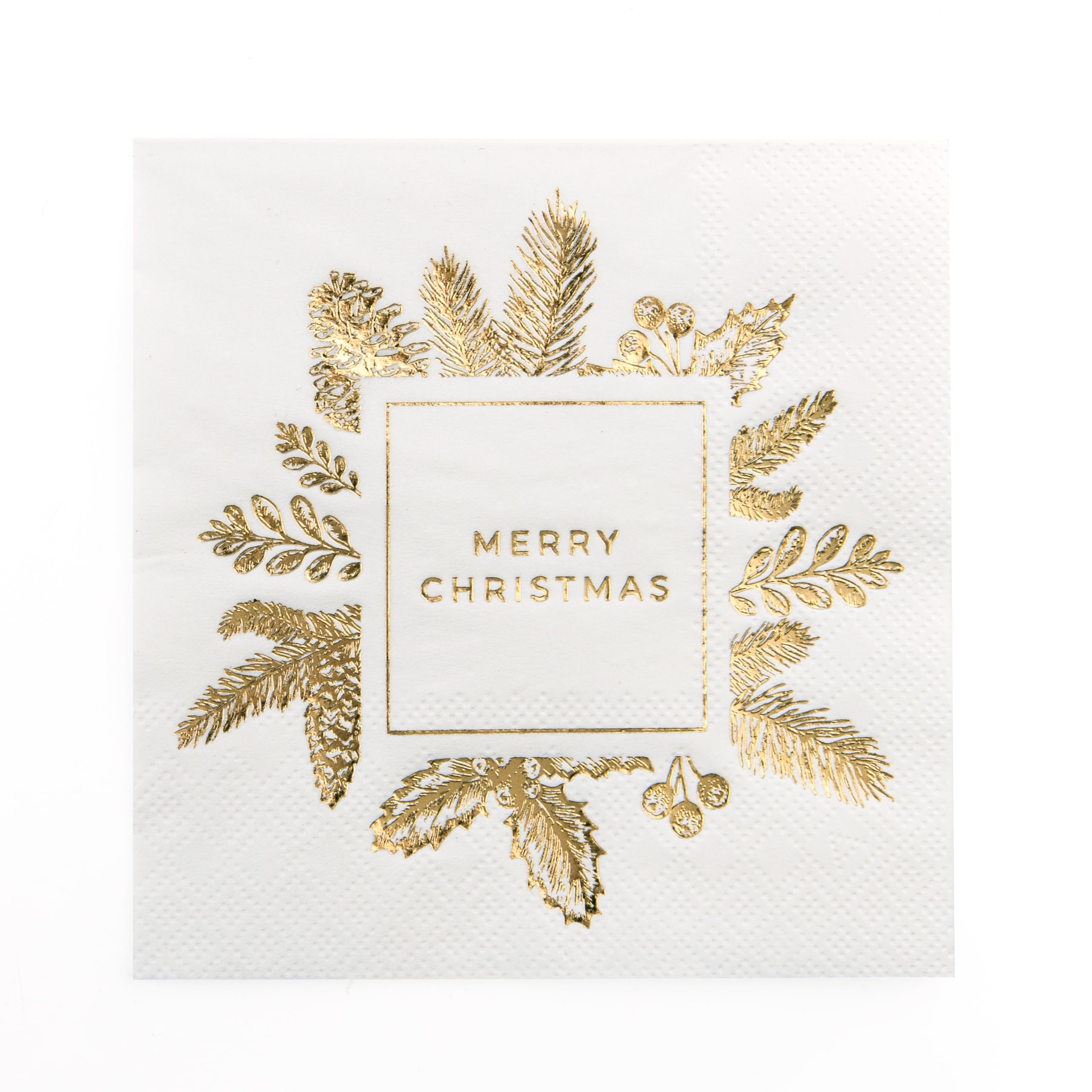 Amazon.com | Livebe 100 Pack of Paper Cocktail Napkins with Gold design ...