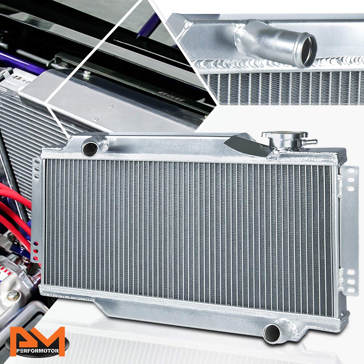 Amazon.com: 2-Row Aluminum Core Radiator Replacement Compatible with 64 ...