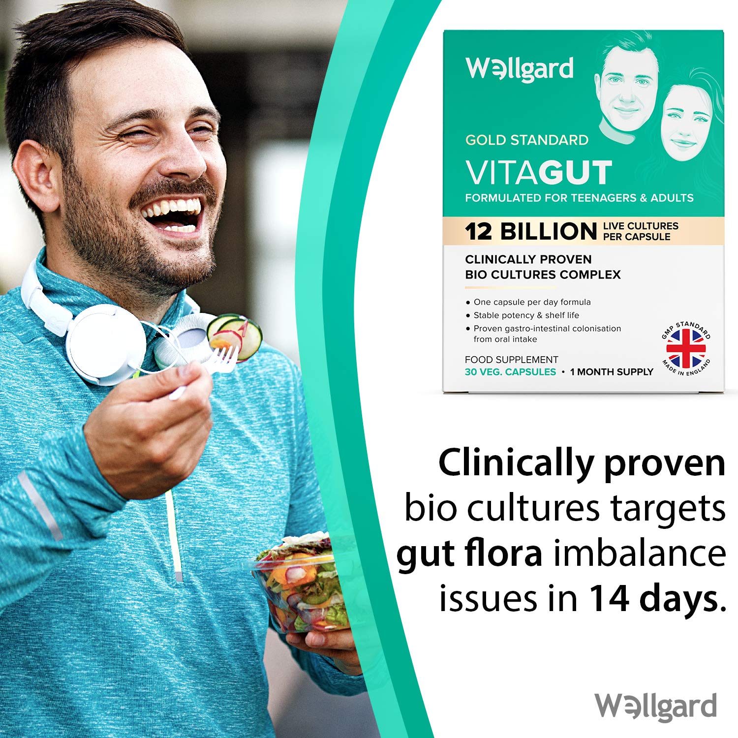 Wellgard Vitagut for Adults & Teenagers - Clinically Proven Bio ...