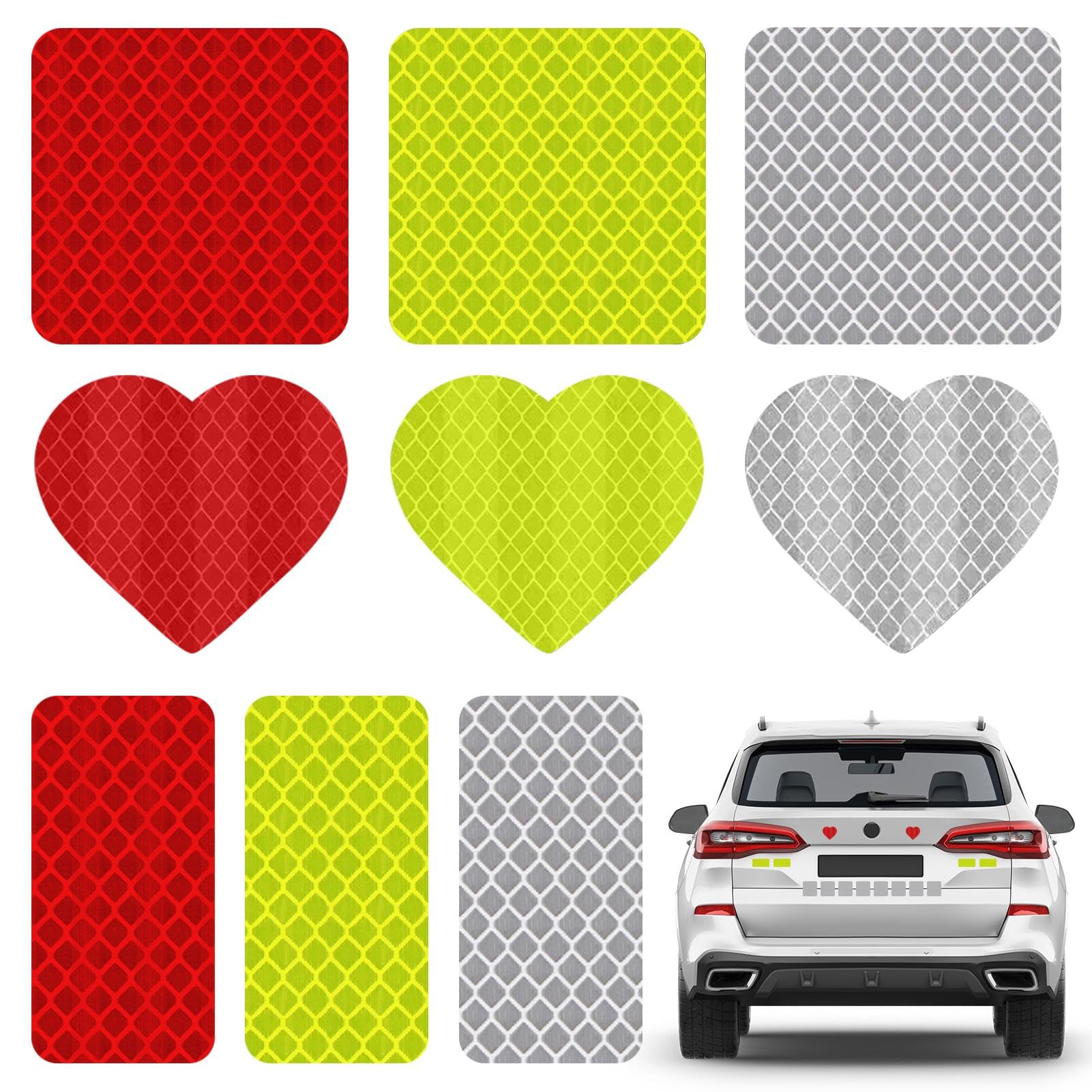 90 Pcs Reflective Stickers,Waterpoorf and Durable Reflective Tape ...