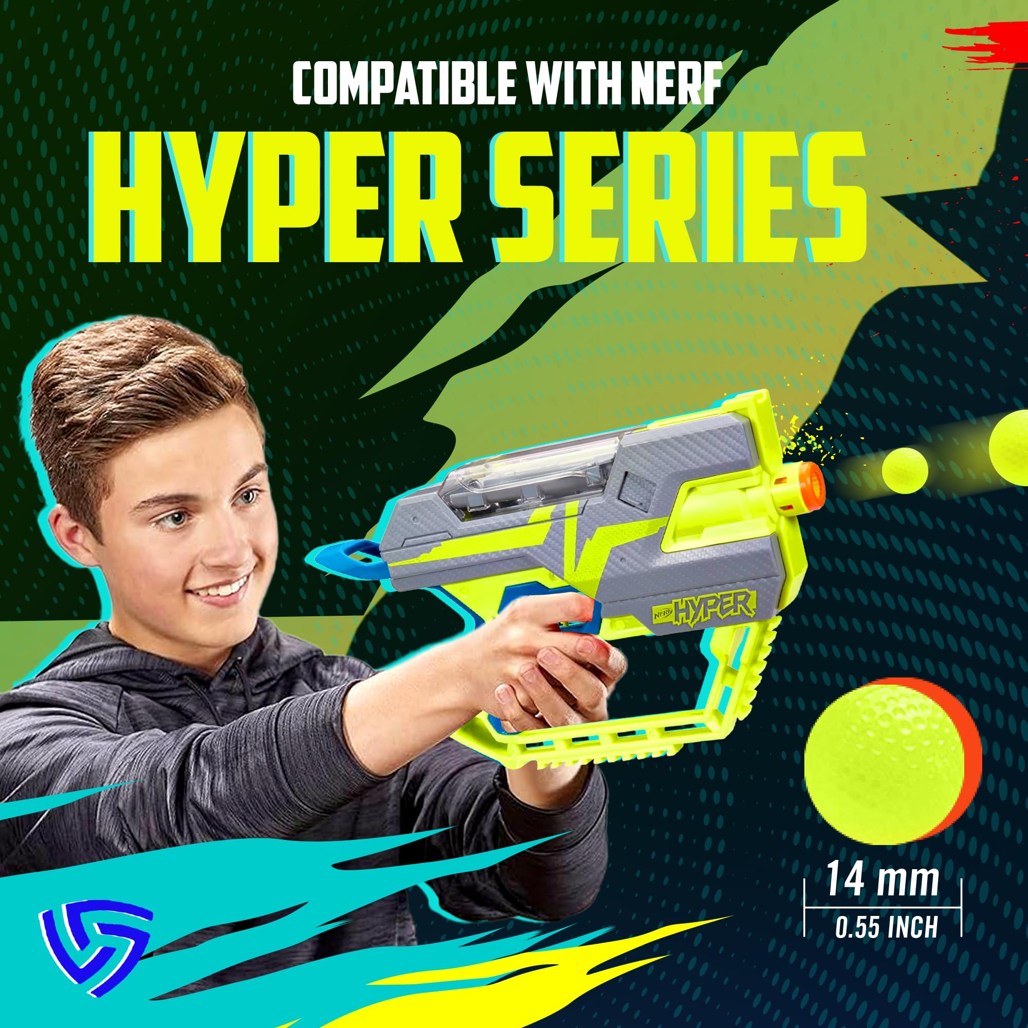 Snapklik.com : (350 Pack, Not Rival Compatible) Nerf Hyper Balls, Nerf ...