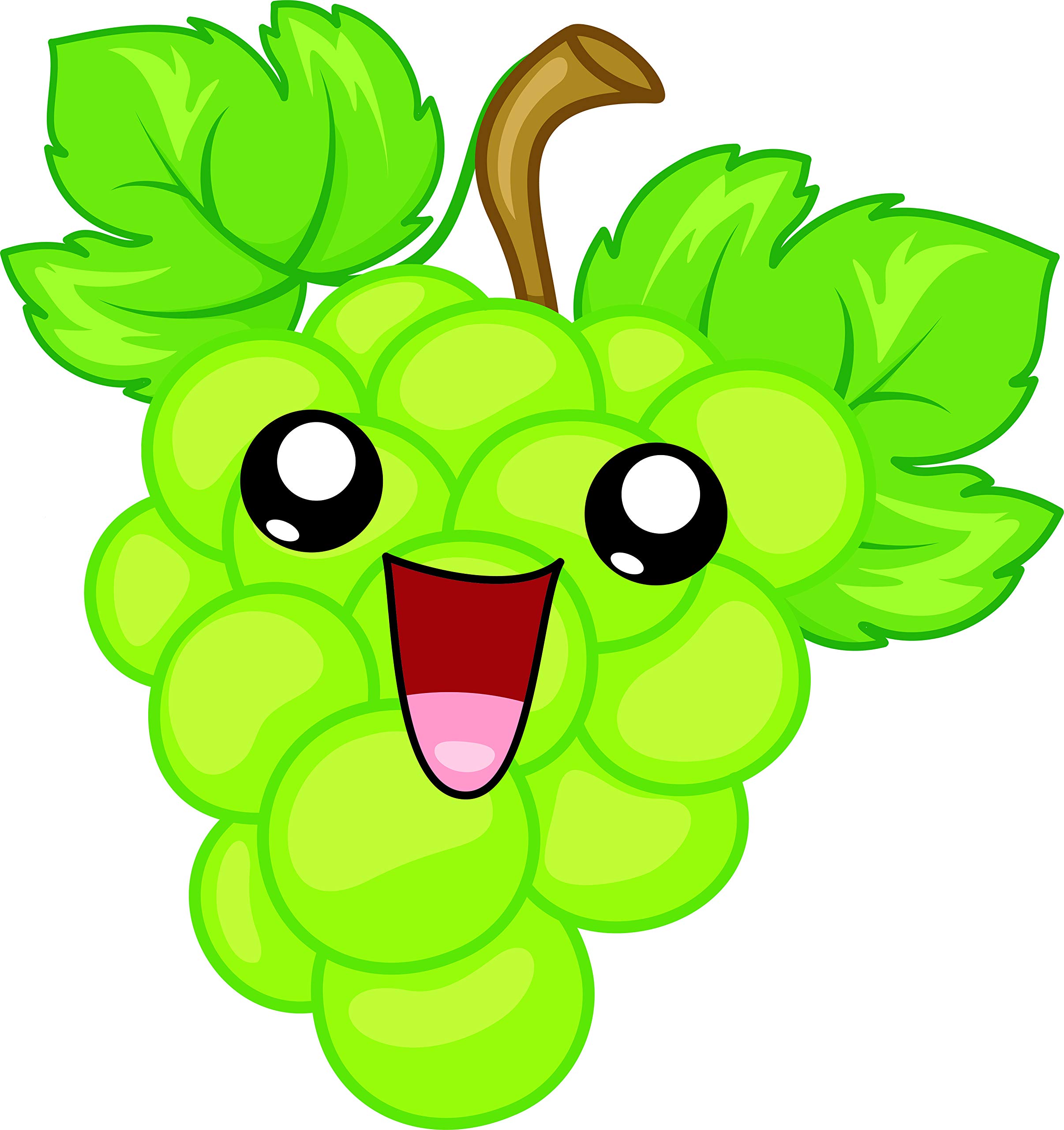 Cartoon Grapes With Faces