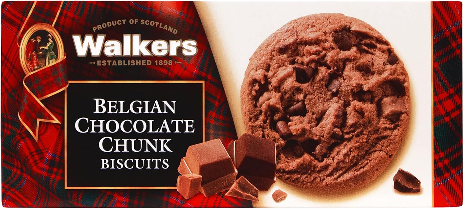 Walker's Shortbread Double Choc Chunk Biscuits, Traditional Biscuits By ...