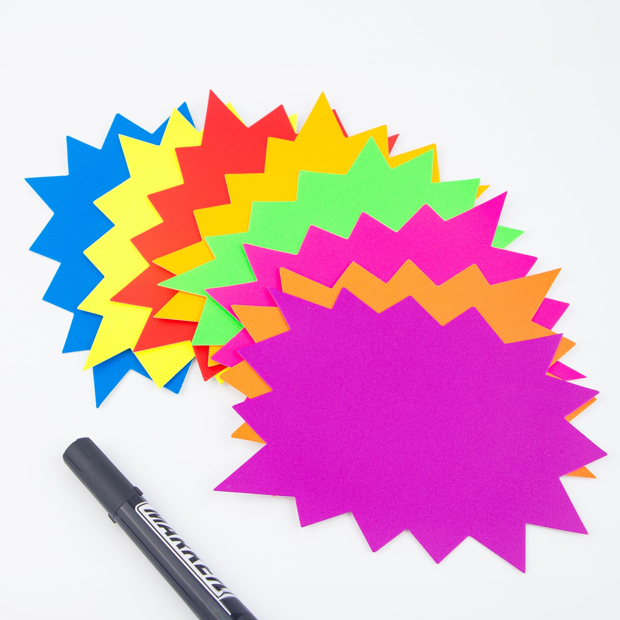 Amazon.com : 80 PCS Star Burst Signs Paper, 4.7 x 6.3 inches Starburst ...