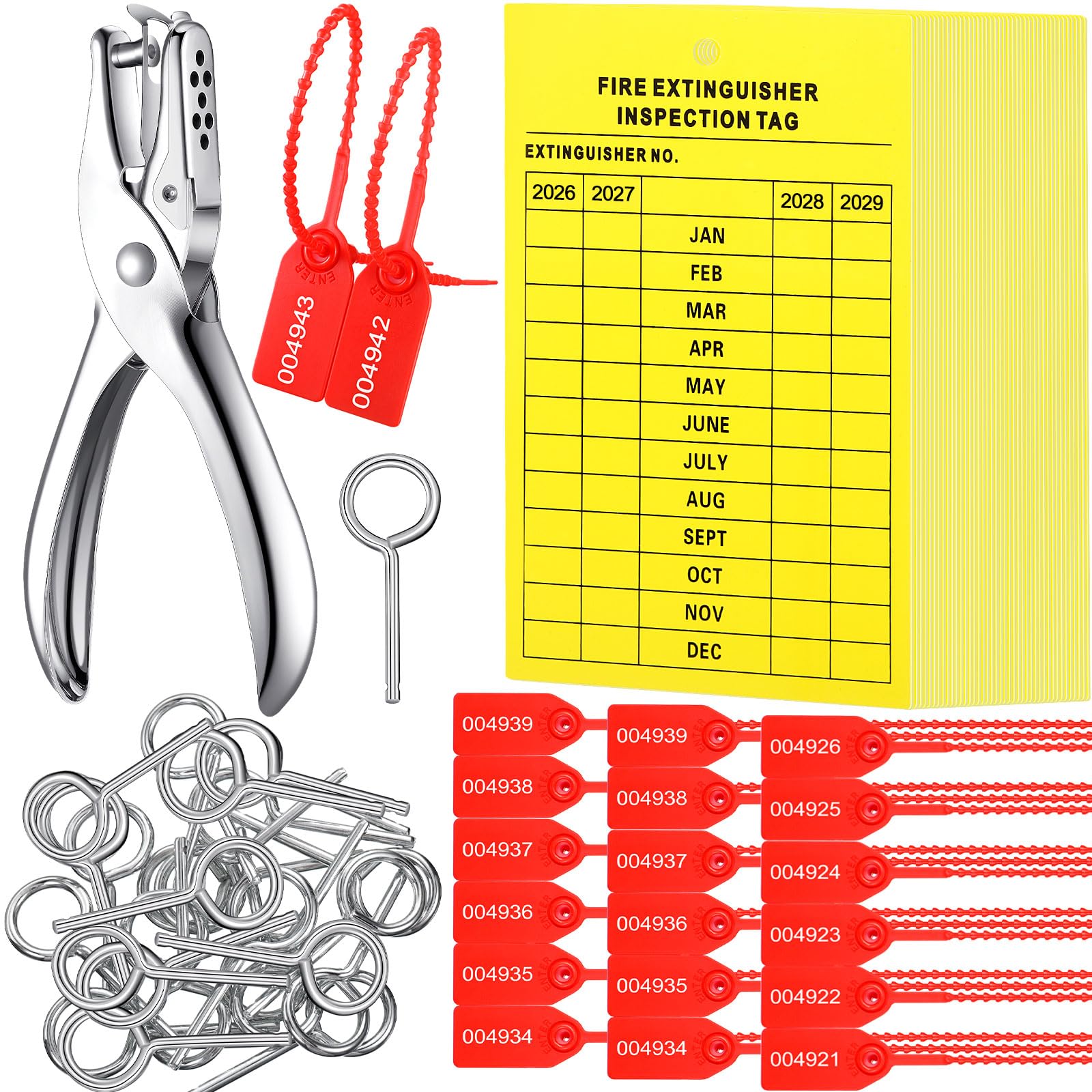 Snapklik.com : Chunful Fire Extinguisher Inspection Tags Set Including ...