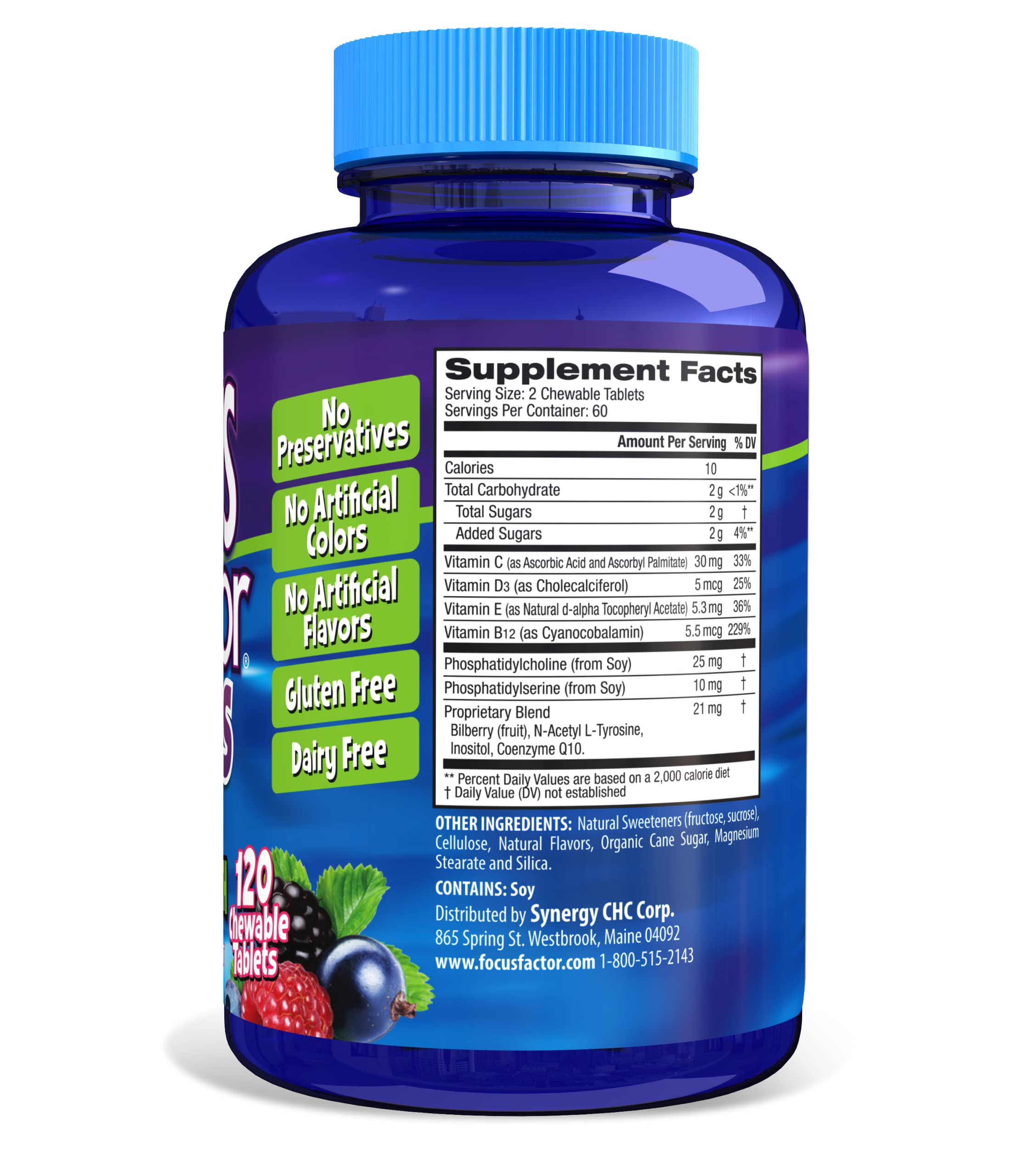 Masticable diario Focus Factor Kids extra fuerte para...B074WZLRKZ ...