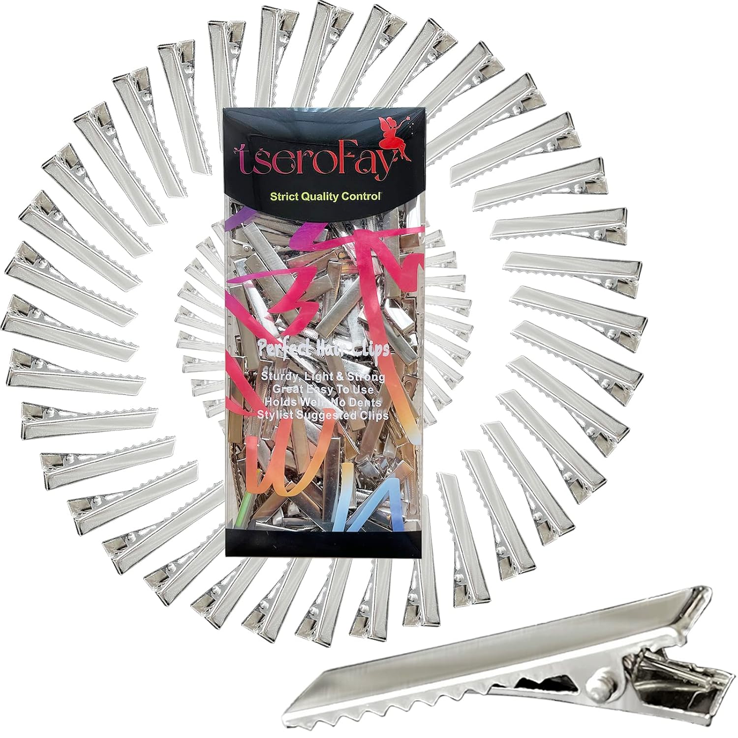 Amazon.com : TseroFay 120Pcs Alligator Hair Bows Clips for Crafts,(4 ...