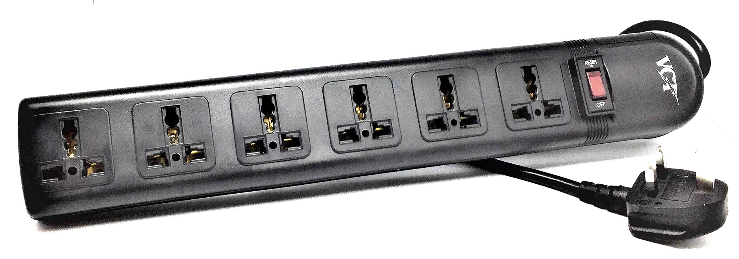 Snapklik.com : VCT WPS-B-UK 220 Volt - 240 Volt Universal Power Strip ...