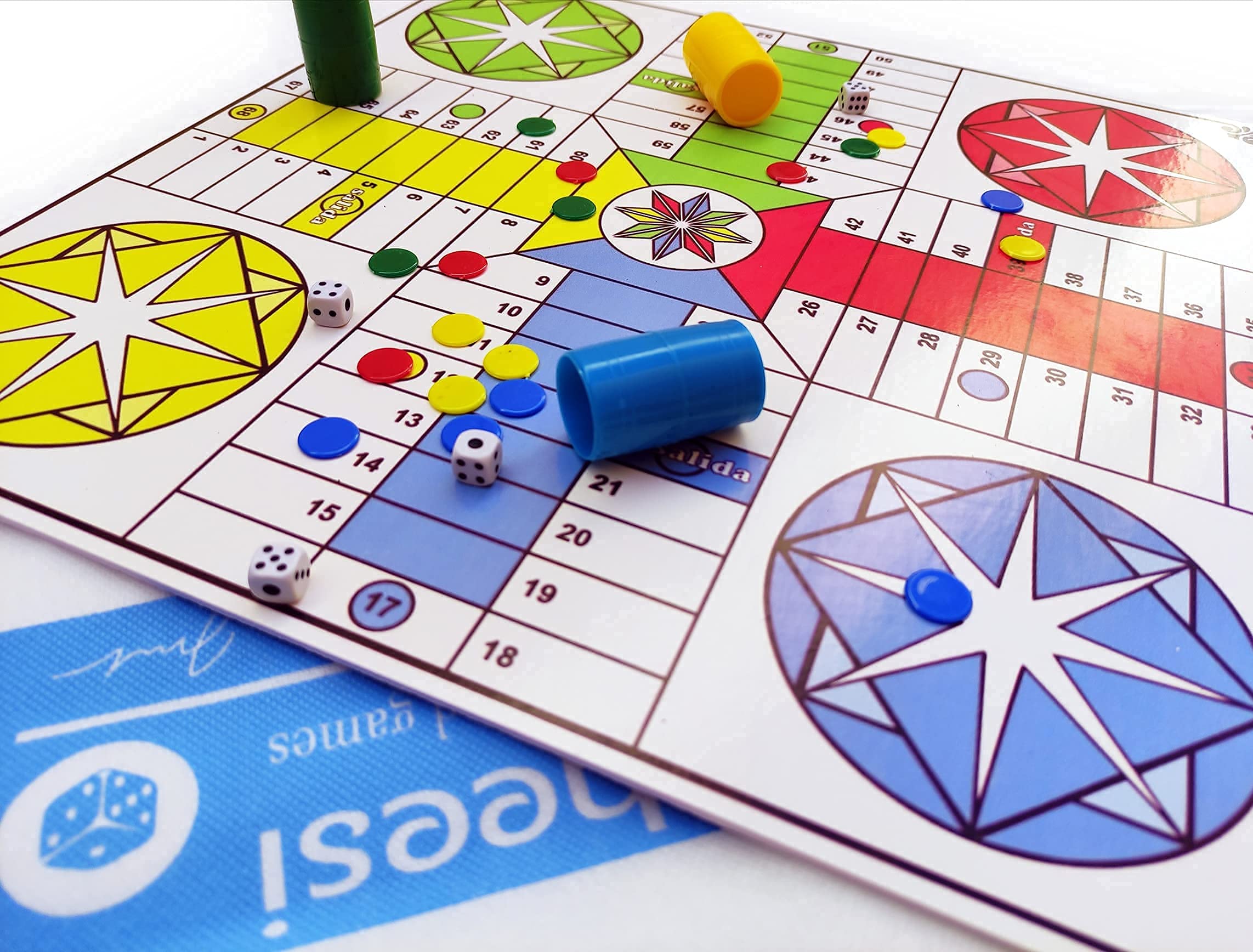 NYI Parcheesi Board Game, New Edition, Ludo Game Board, Parchisi Star ...