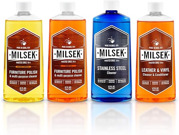Amazon.com: Milsek Furniture Polish Variety Pack: Lemon Oil, Orange Oil ...