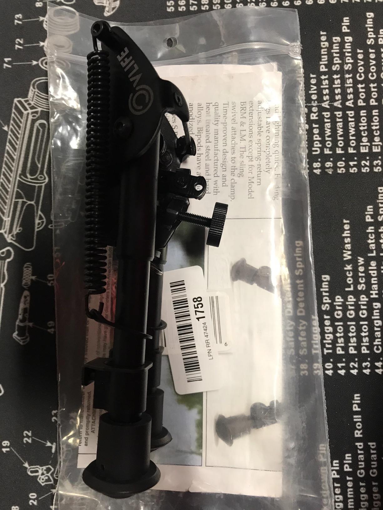 Amazon.com : Harris Engineering S-BR Hinged Base 6 - 9-Inch BiPod ...