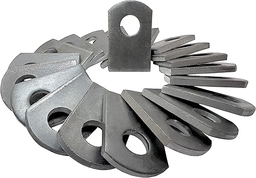 Sidco Supply Weld Tabs - Weld On Steel Tab- Flat Tab Brackets – 1” W, 1 ...