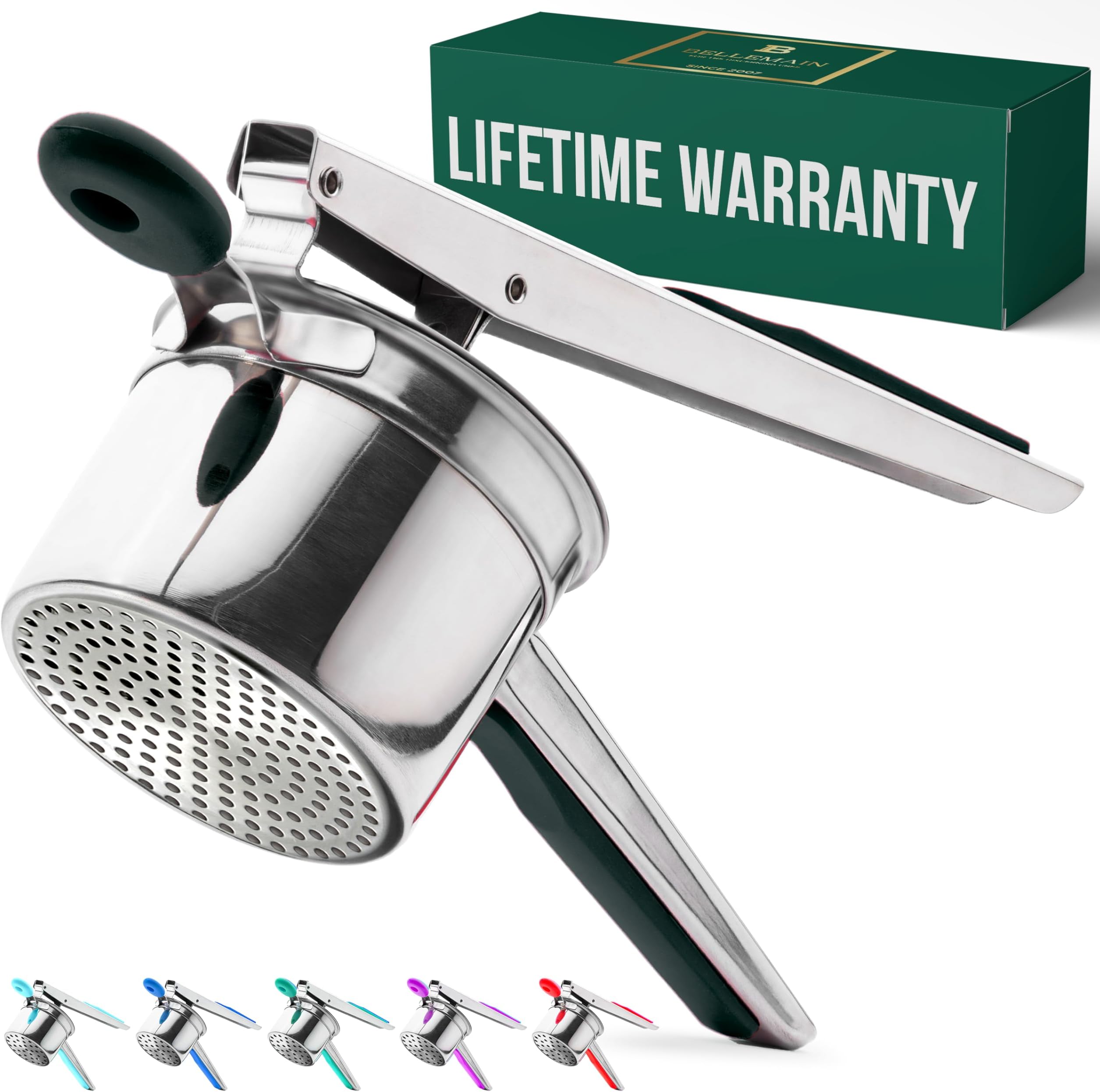 Amazon.com: Potato Ricer Stainless Steel with 3 Interchangeable ...