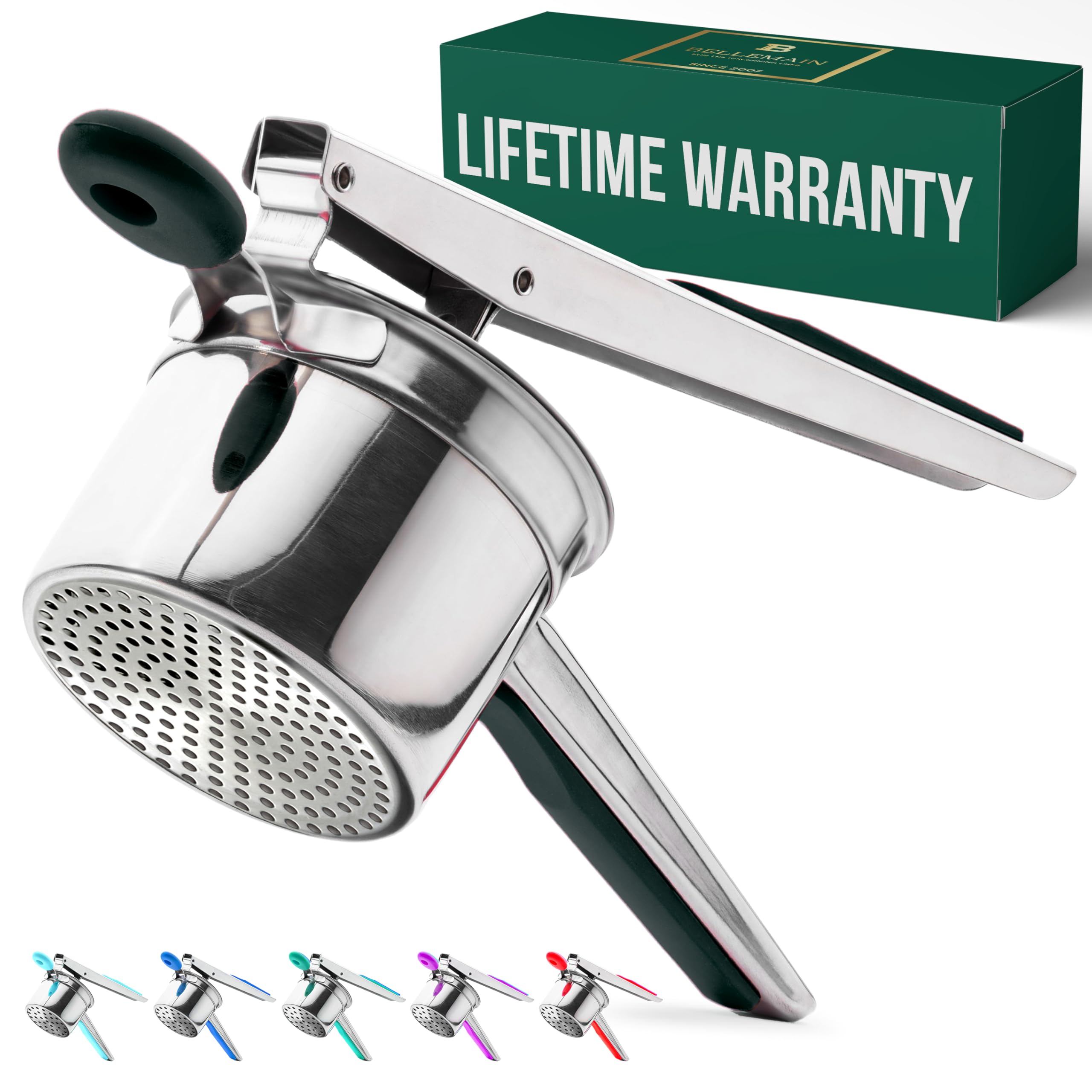 Amazon.com: Bellemain 15 oz Large Potato Ricer | Heavy-Duty Stainless Steel Potato Ricer ...