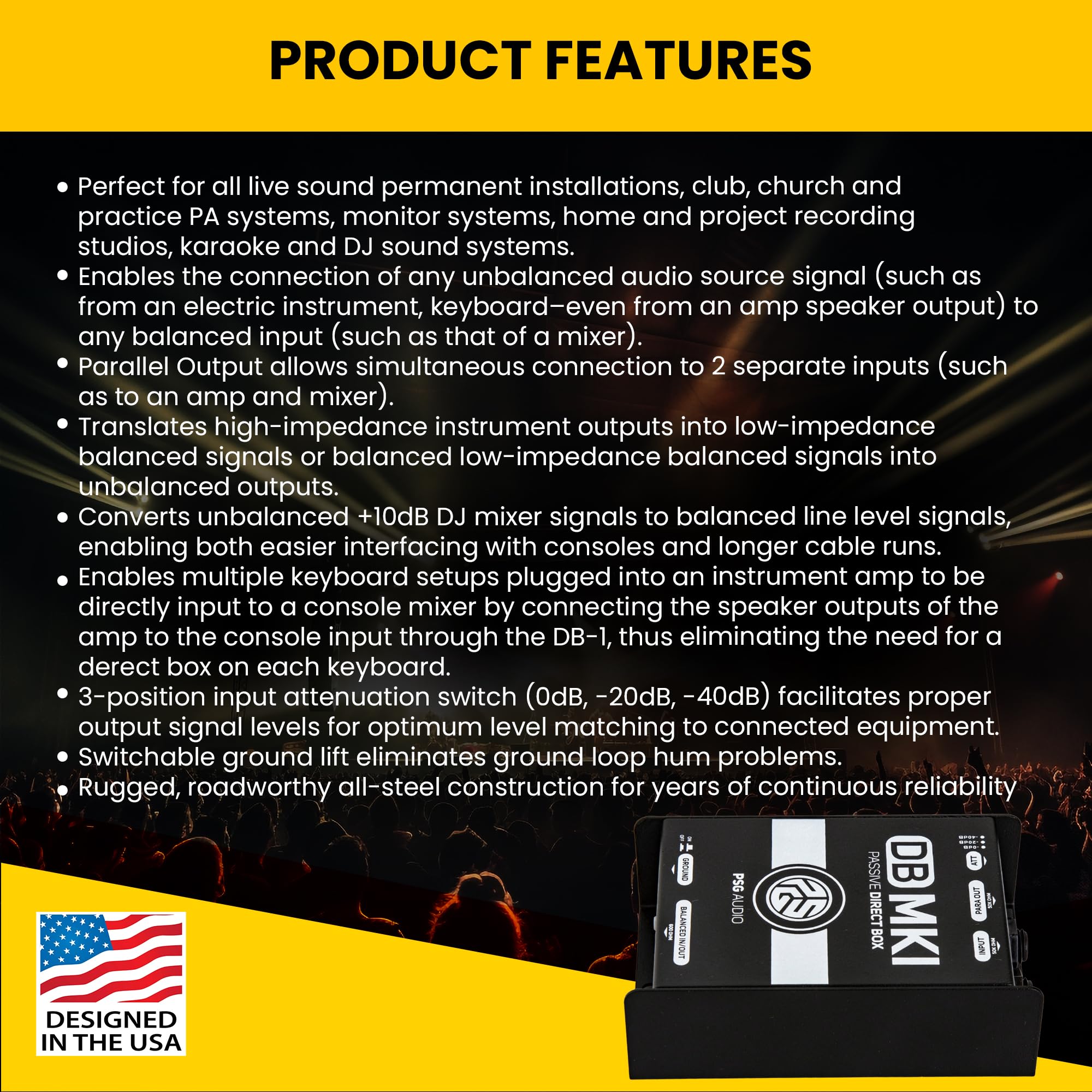 Behringer Bm-15m-murf-box DB-MKI Premium Direct Injection Audio Box ...
