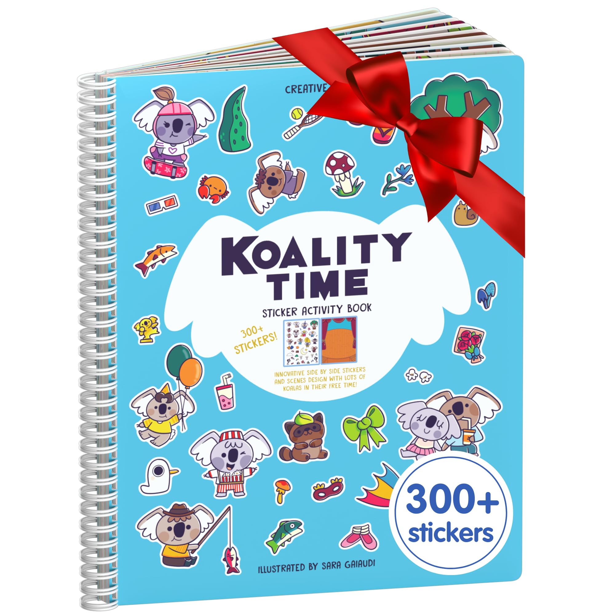 Amazon.com: Cupkin Koala Sticker Book Activity for Kids, Toddler ...