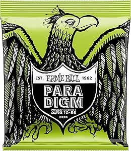 Ernie Ball - Cuerdas Regular Slinky Paradigm para guitarra eléctrica de 7 cuerdas, calibre 10-56 ...