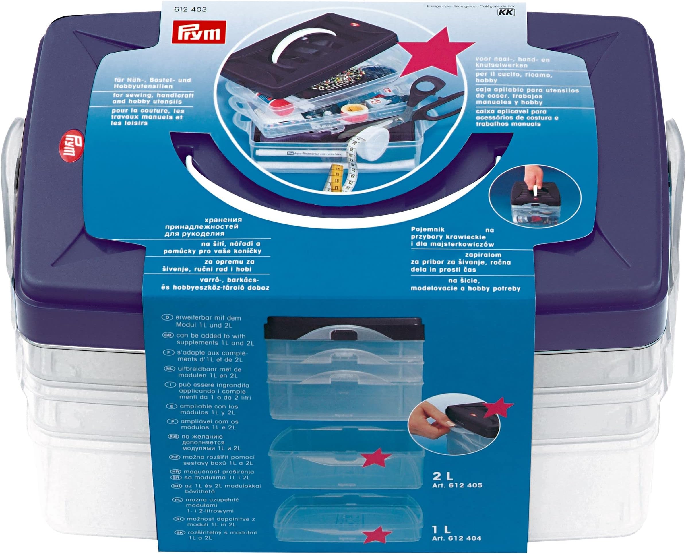 Prym - Multi Click Storage Box - 1 unit : Amazon.co.uk: Home & Kitchen