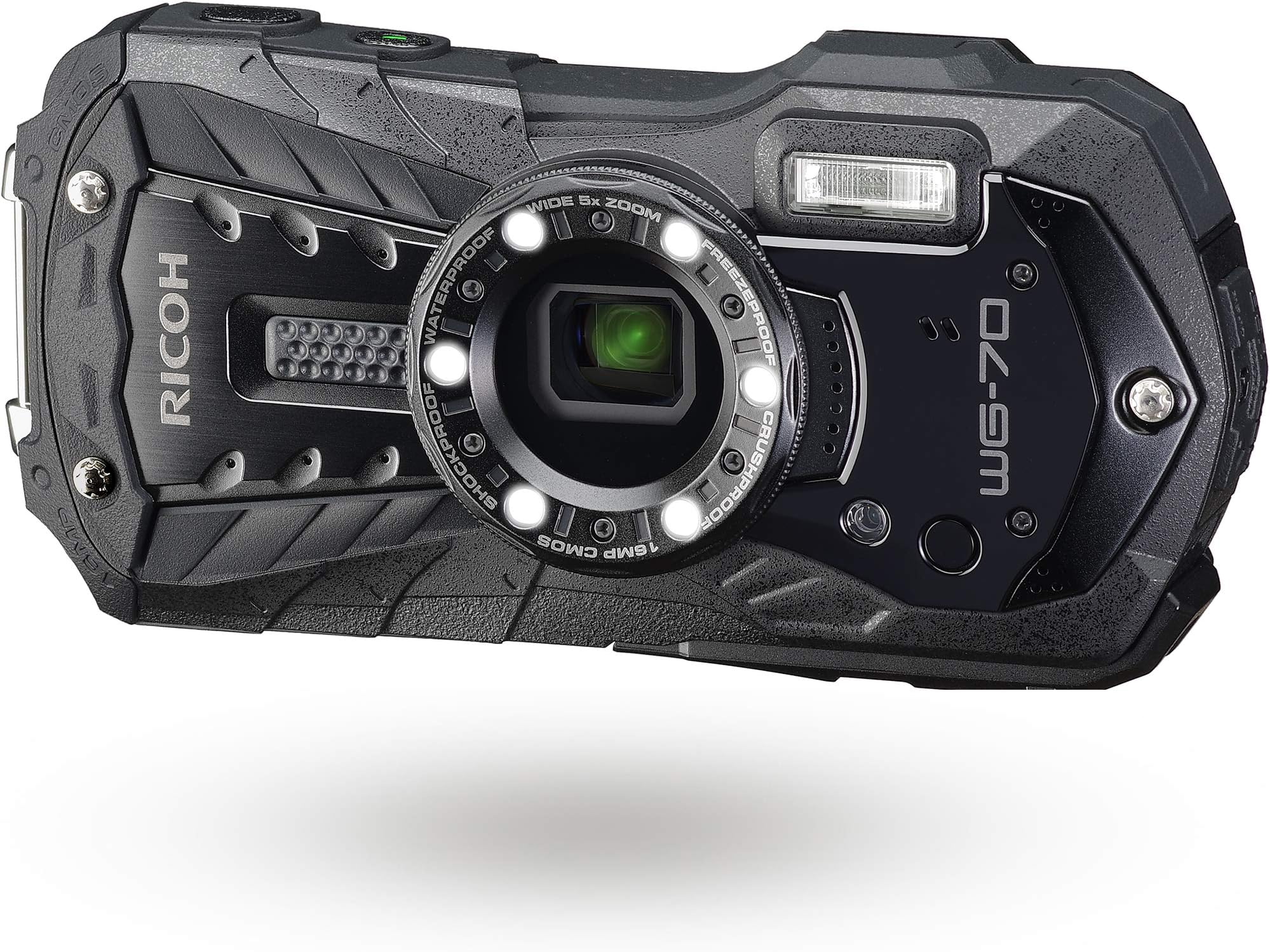 Amazon | リコー RICOH WG-7 ブラック 本格アウトドアカメラ 3100 | コンパクト 通販