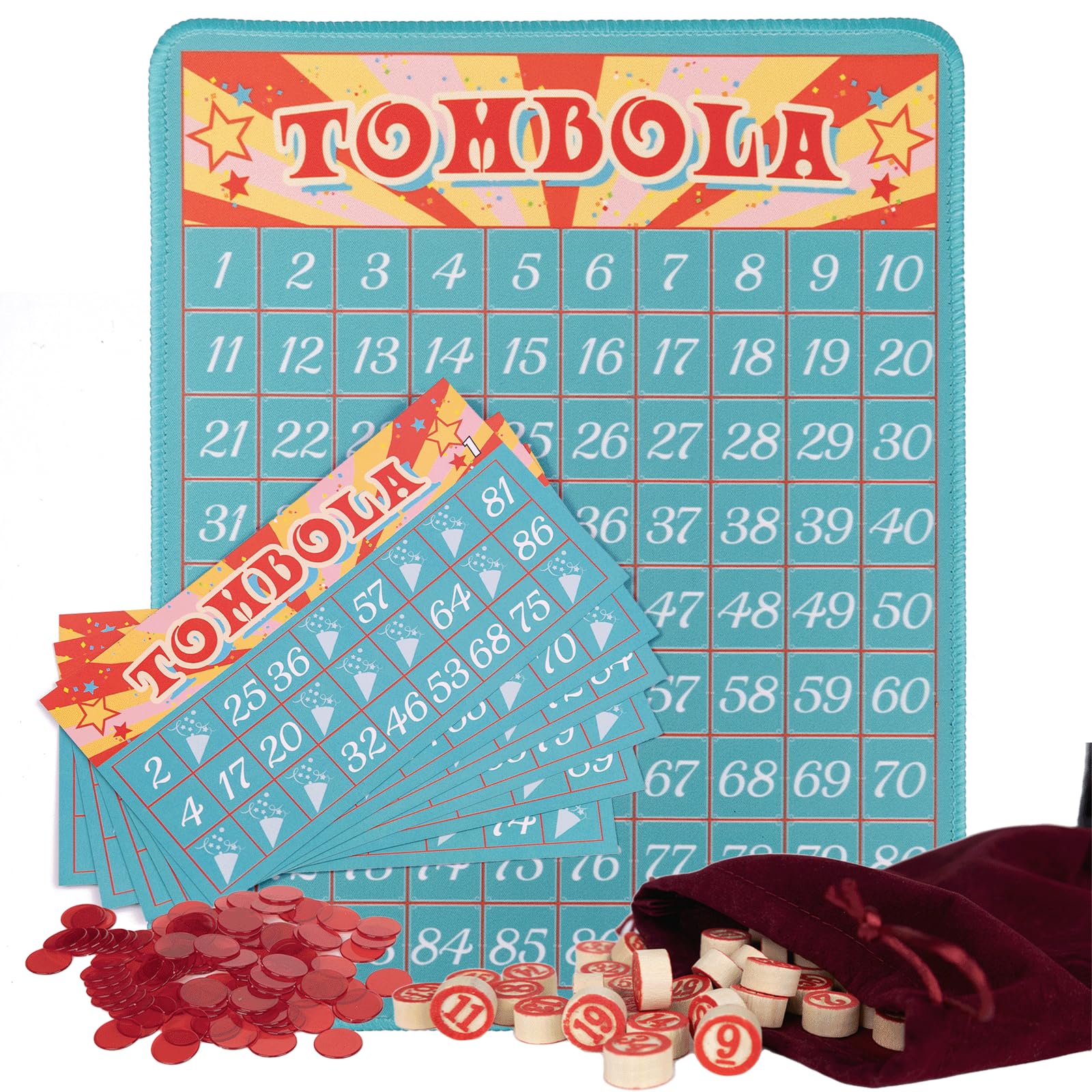 Amazon.com: Extguds Tombola Bingo Game,Vintage Tombola Italian Game ...