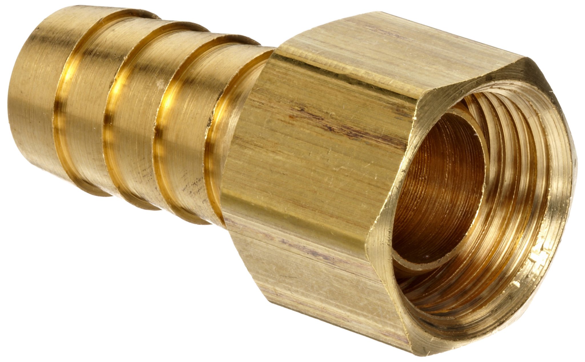 Anderson Metals Brass Hose Fitting, Ball End Swivel Connector, 3/8 ...