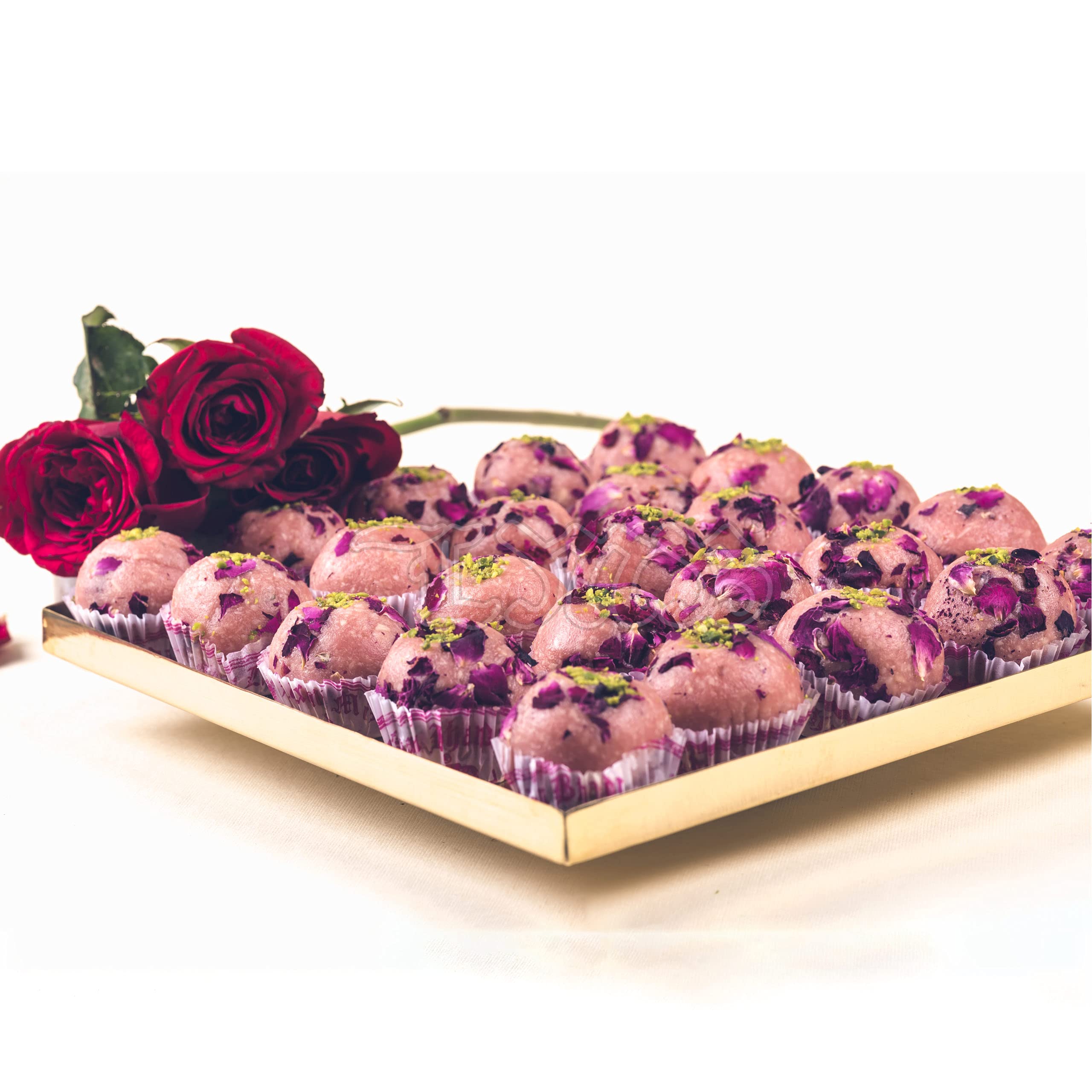 Buy Laxmi Misthan BhandarRose Petal and Almond Ladoo,Laddu Mithai ...