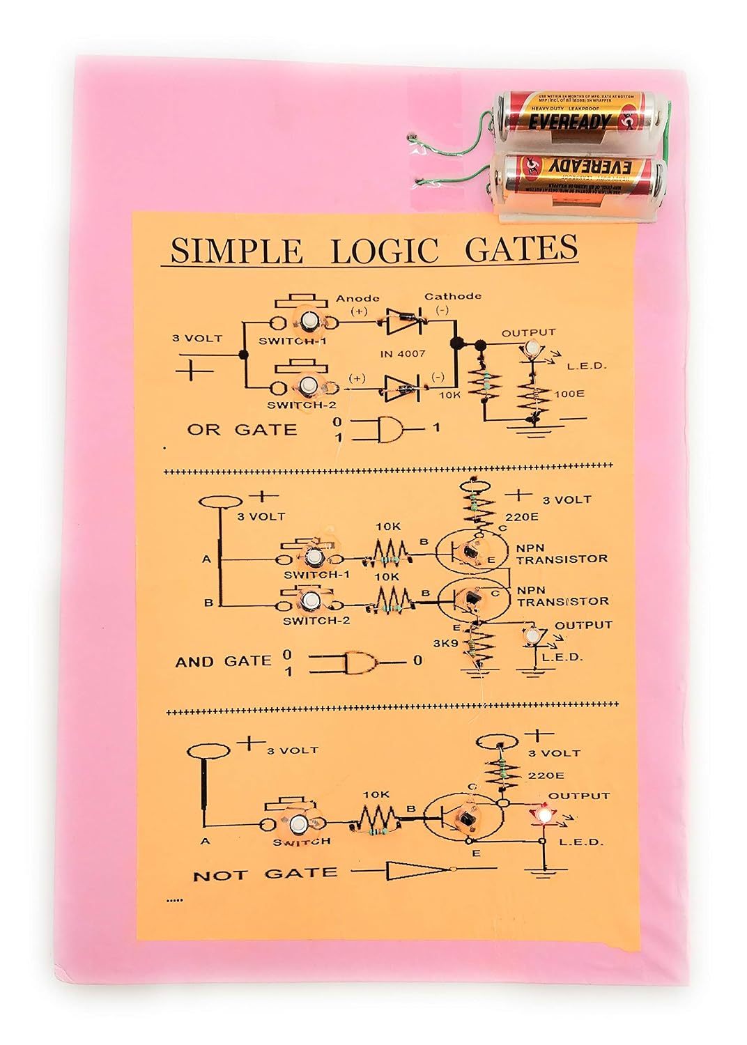 Buy StepsToDo Simple Logic Gates (OR + and + NOT) Demonstration ...