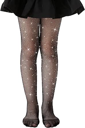 Amazon.com: SUREPOCH Girls Fishnet Tights Toddler Sparkle Tights ...