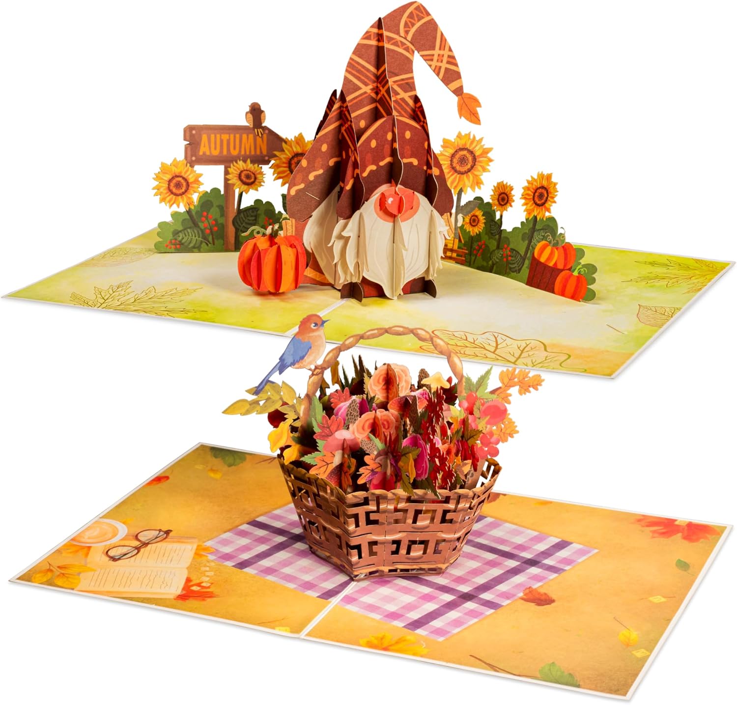 Amazon.com : Paper Love Fall Pop Up Cards 2 Pack - Includes 1 Autumn ...