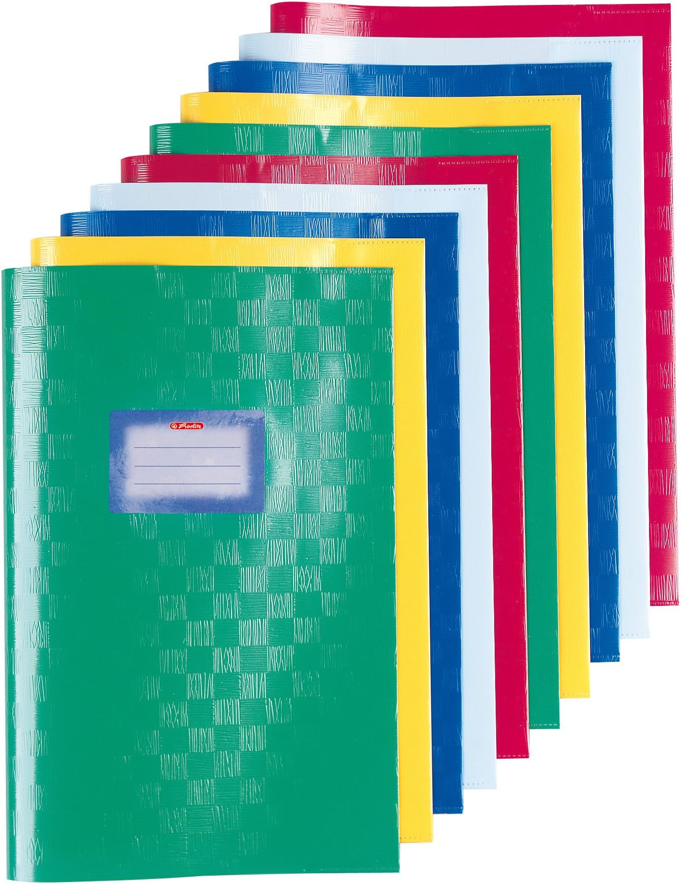 Herlitz Bast Structure A4 Exercise Book Cover - Assorted Colours (Pack ...