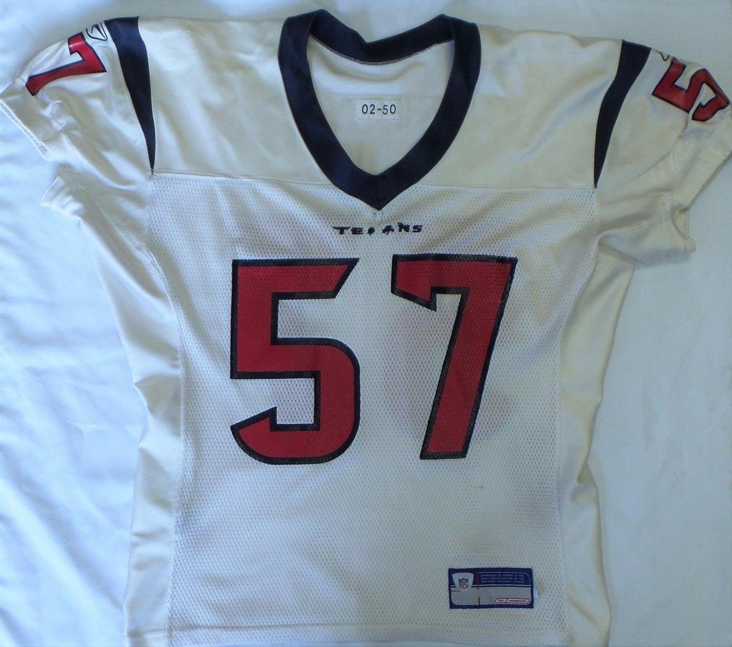 Amazon.com: Houston Texans #57 Game Used Training Camp 2002 Inaugural ...