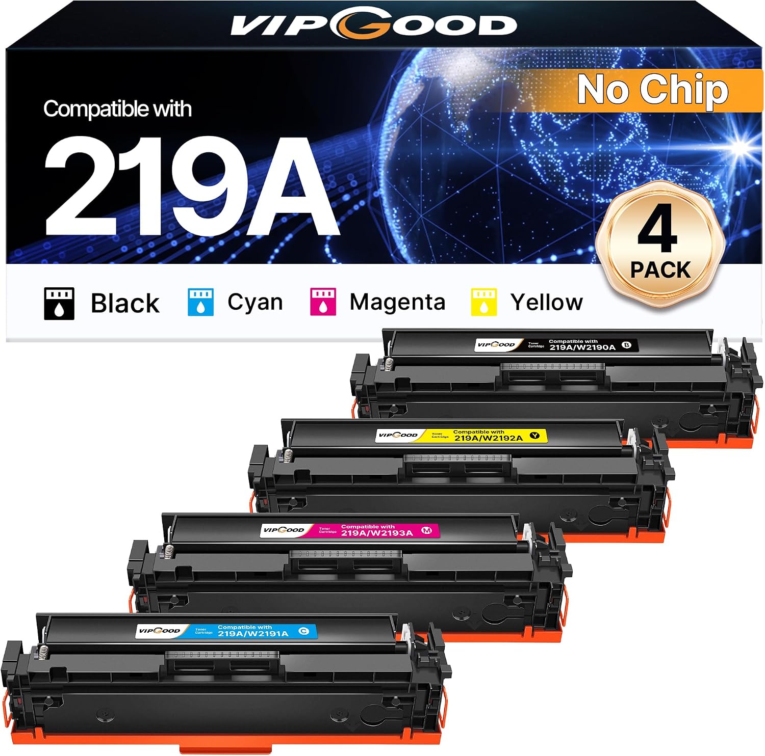 VIPGOOD 219A Cartucce toner Compatibile per HP 219X 219A Toner per HP ...
