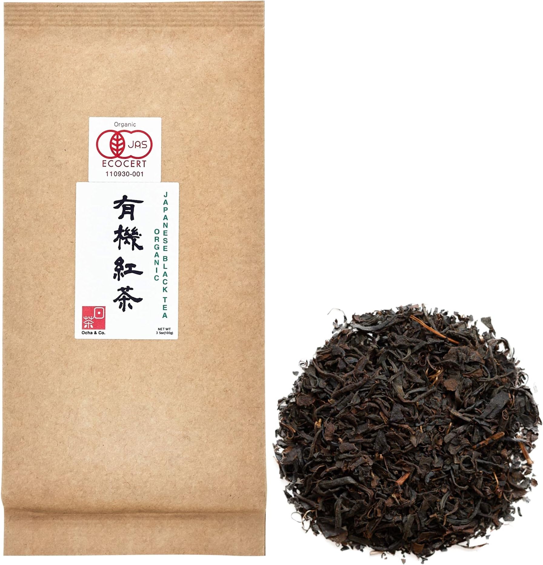 Amazon.com : Ocha & Co. Organic Black Tea Loose Leaf Japanese Benifuuki ...