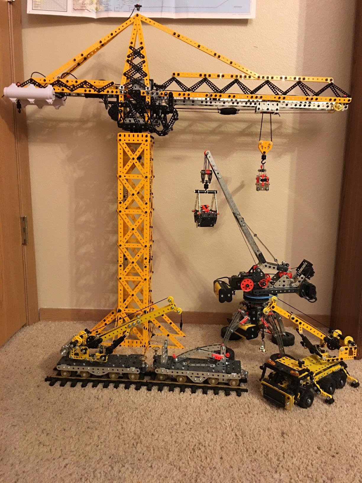 Amazon.com: Meccano-Erector Tower Crane Model Set : Toys & Games