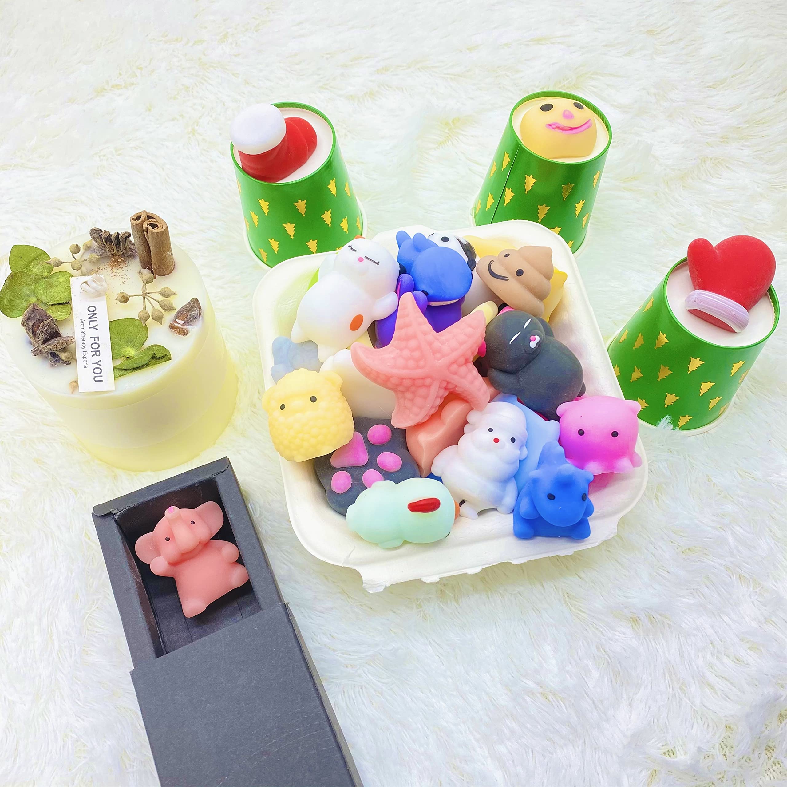 FUFUFA - 20 Pack Mochi Fidget Squishy Toys For Boys and Girls - Party ...