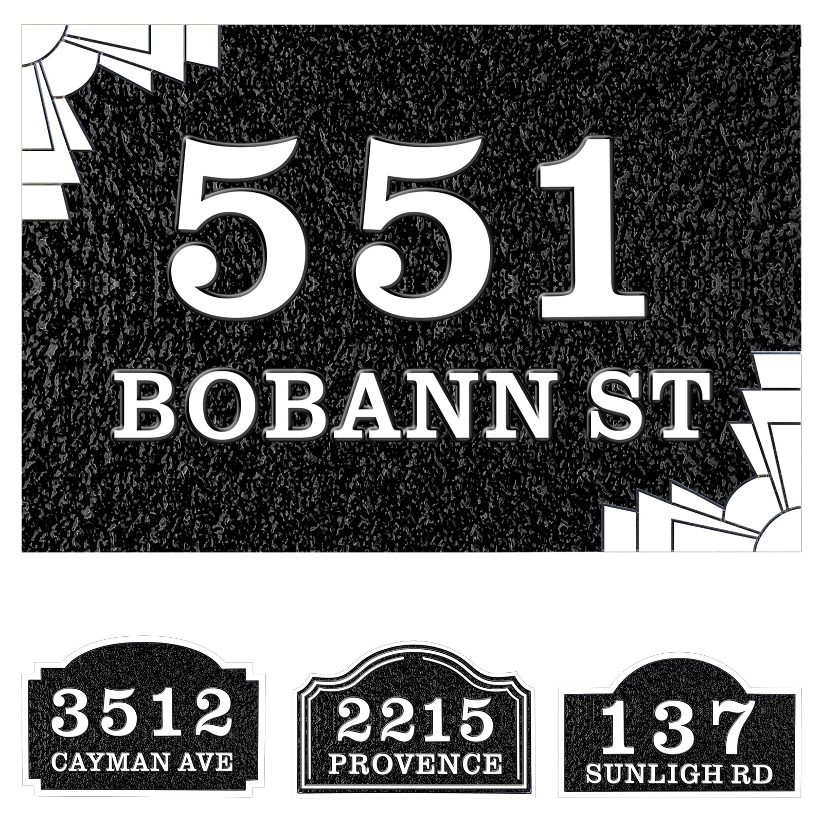 Snapklik.com : Personalized Cast Address Plaque - Custom House Number Sign