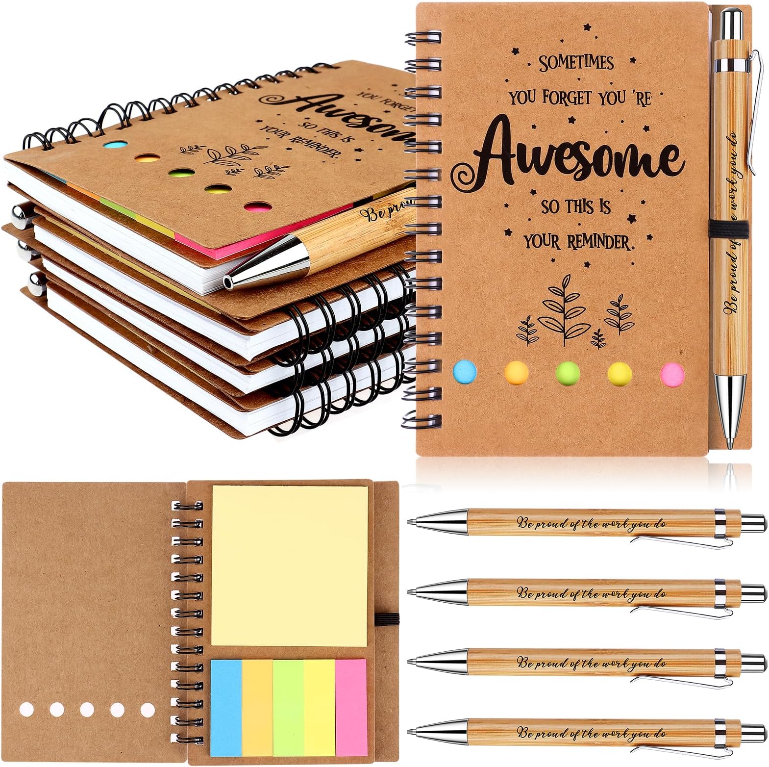 8 Pcs Thank You Gift Employee Appreciation Gifts Bulk Include 4 ...