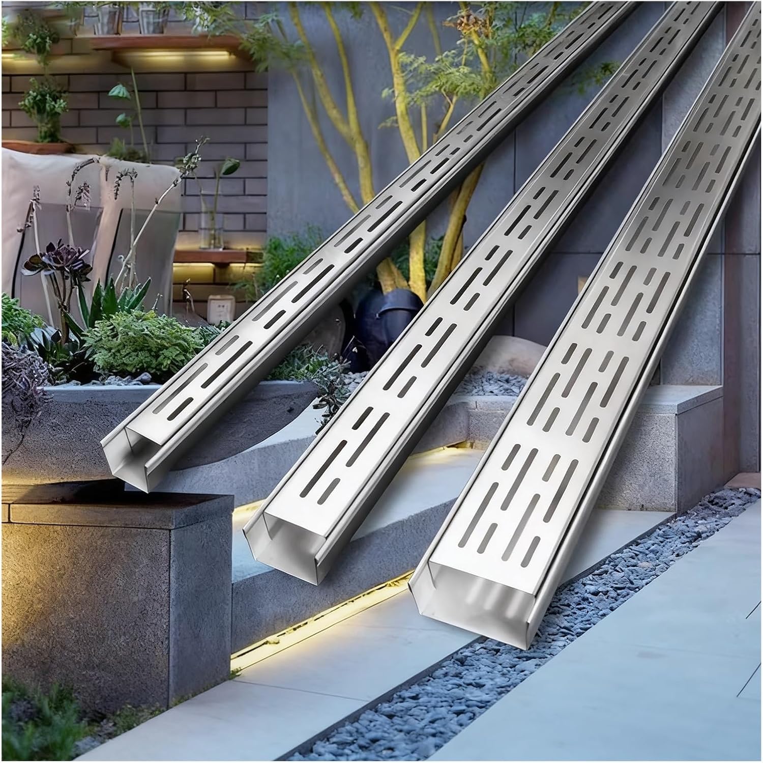 Amazon.com: Heavy Duty Stainless Steel Drainage Trench System for ...