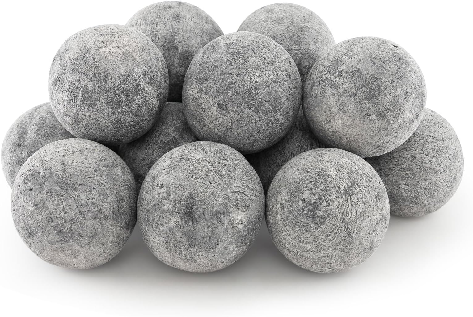 Amazon.com : MrGas Log 15 Pack Ceramic Fire Balls, 15 Pack 3 Inch Round ...