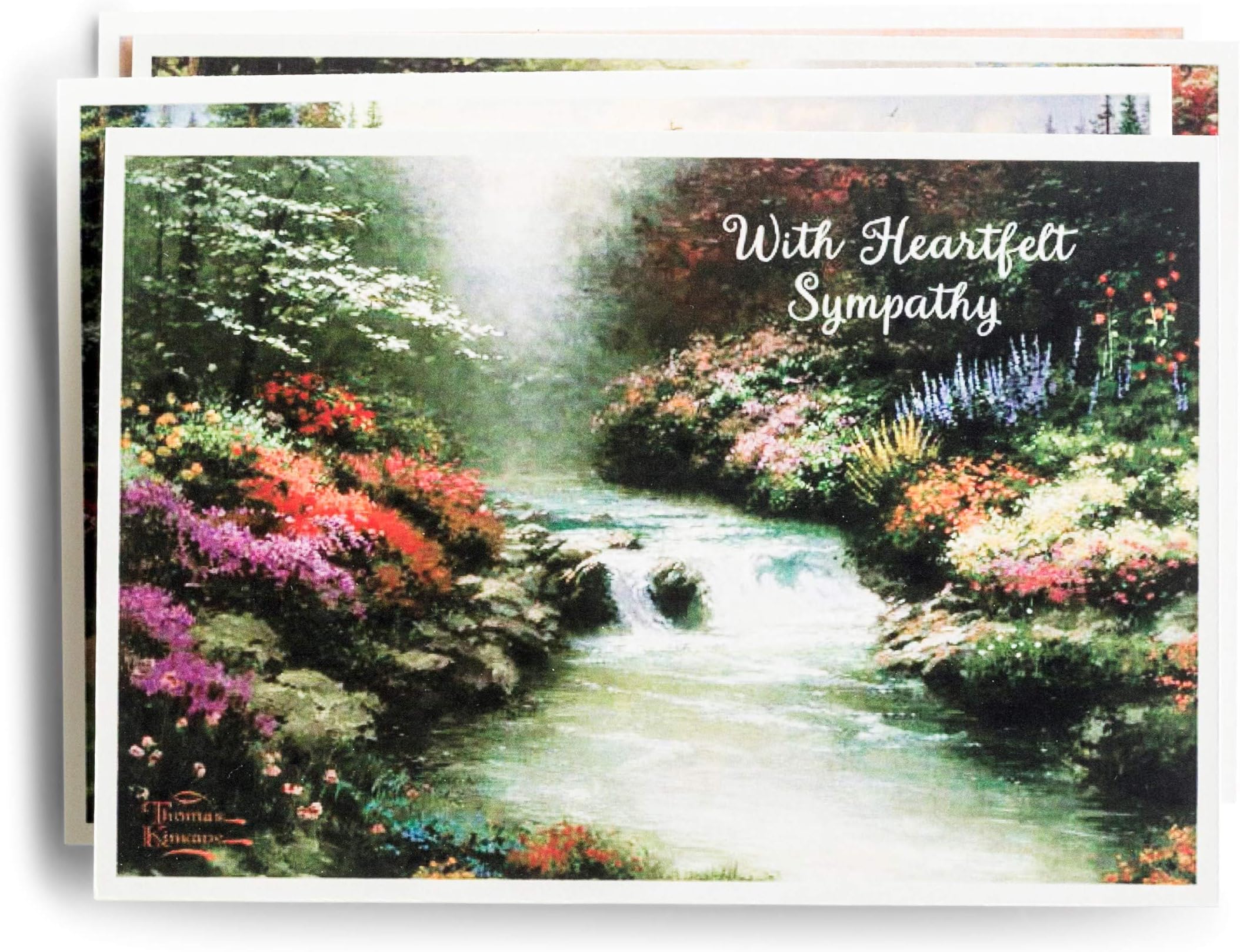 Amazon.com : DaySpring - With Heartfelt Sympathy - Thomas Kinkade ...